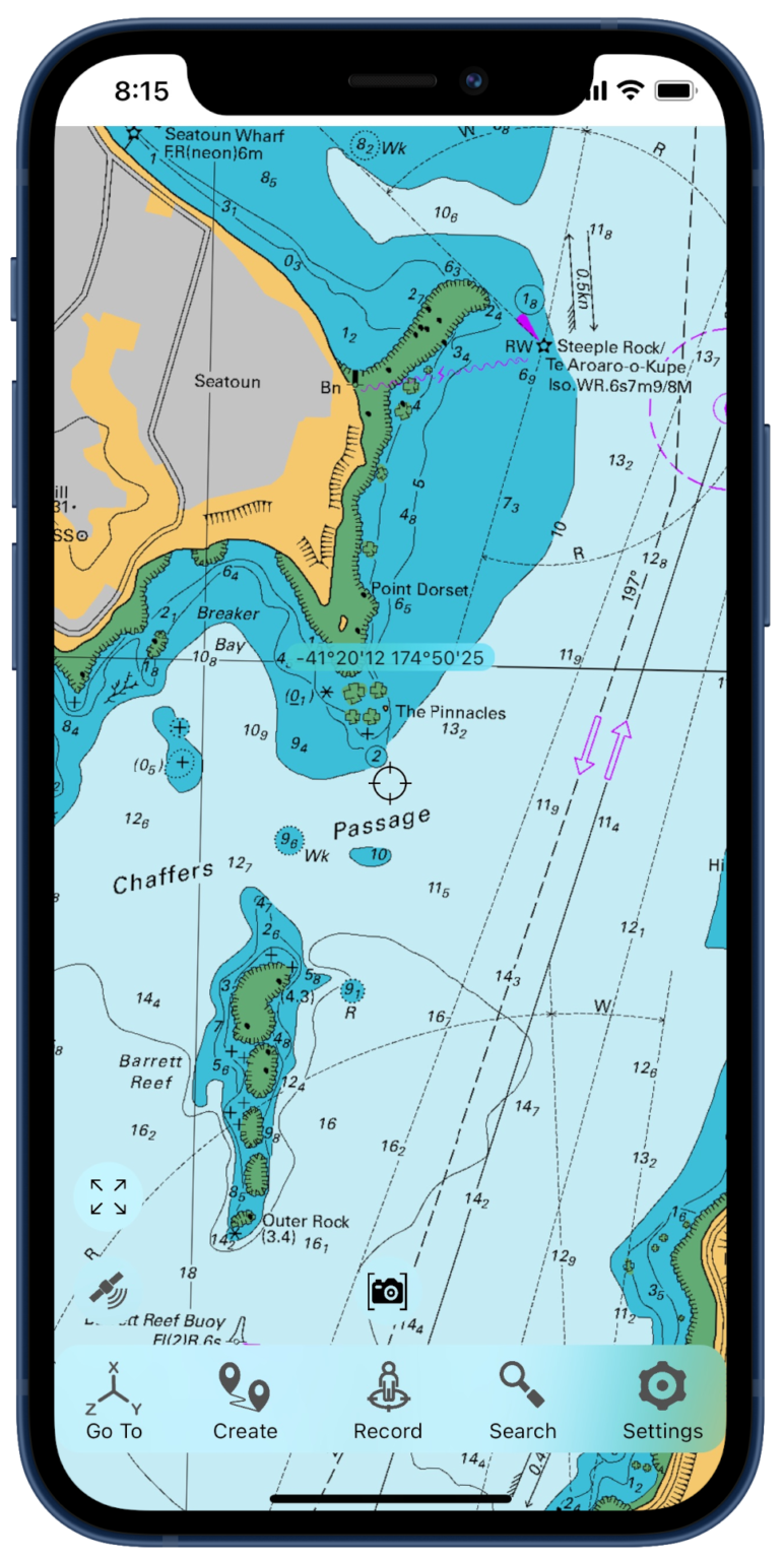 NZ Charts – New Zealand hydrographic maps for mobile devices